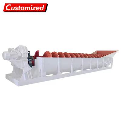 China OEM Spiral Sand Washing Machine 40-300t/h with Gears and Pumps for River Pebble Limestone Granite for sale
