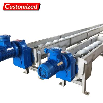 China Customized Shaftless Screw Conveyor 380V Automatic Sludge Transport System 100-1250mm Diameter for sale