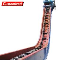 China Custom Chain Scraper Conveyor FU350 150-800mm for Coal Ash Biomass Wood Chips for sale