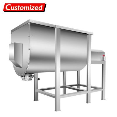 China Custom U-Type Horizontal Twin-Screw Mixer 200L to 2000L for Powder Blending Food Chemical Ceramic for sale