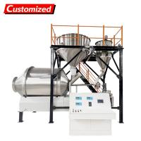 China Custom Stainless Steel Drum Mixer with Weighing Hopper 60L to 2300L 220V 380V for sale