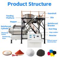 China Custom Stainless Steel Drum Mixer with Weighing Hopper 60L to 2300L 220V 380V for sale