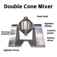 China Custom Stainless Steel Dual Cone Mixer 99% Uniformity Low Residue for Powder Granule Blending for sale
