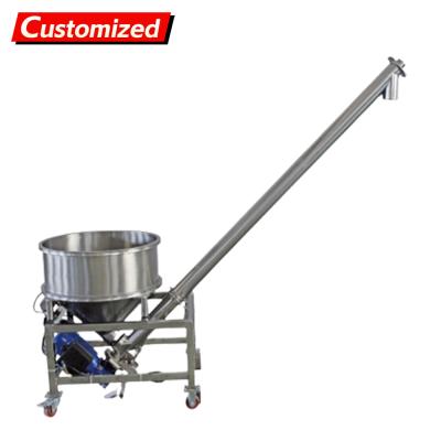 China Custom Stainless Steel Screw Conveyor Feeder for Powder Granule Bulk Material Handling 100mm for sale