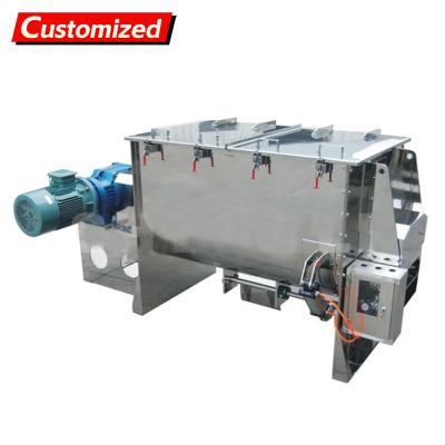 China Custom Stainless Steel Ribbon Mixer Blender 2-6 Min Mixing for Powders Granules Pastes for sale