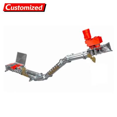 China Sanitary Stainless Steel Screw Conveyor 304/316 2200 kg/h Powder Granule Elevator Custom OEM for sale