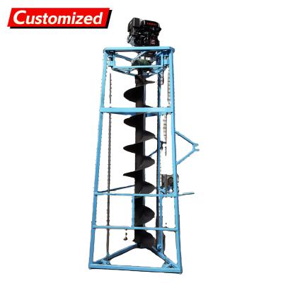 China Gas Powered Tripod Tree Planting Drilling Machine 15HP 420CC Portable Farm Orchard Hole Digger for sale