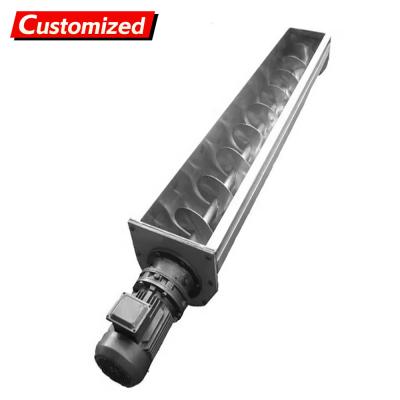 China Custom Stainless Steel Screw Conveyor Shaftless Shafted Twin-Shaft 100-630mm Diameter for Mining Powder Granule for sale