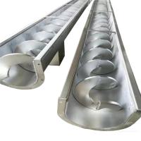 China Custom Stainless Steel Screw Conveyor Shaftless Shafted Twin-Shaft 100-630mm Diameter for Mining Powder Granule for sale