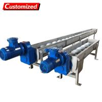 China Custom Stainless Steel Screw Conveyor Shaftless Shafted Twin-Shaft 100-630mm Diameter for Mining Powder Granule for sale