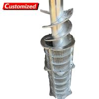 China Custom Stainless Steel Continuous Screw Conveyor Spiral Blades 35-800mm OD for Mining and Agriculture for sale