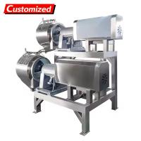 China Custom High Speed Pulping Machine 0.5-3 t/h SUS304 Stainless Steel Fruit Juicer for sale