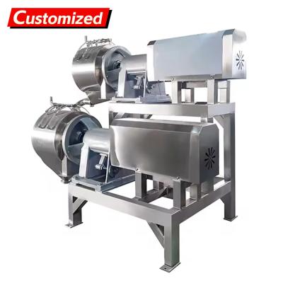 China Custom High Speed Pulping Machine 0.5-3 t/h SUS304 Stainless Steel Fruit Juicer for sale