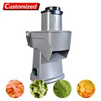 China Commercial Vegetable Cutter Dicer Slicer 200W 100-150kg per Hour for Potato Fruit Cutting Machine for sale