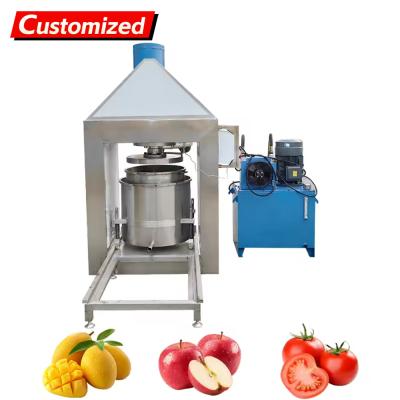 China Custom Industrial Juicer SUS304 Stainless Steel 1000L/H Fruit Juice Extractor for Apples Pineapples for sale
