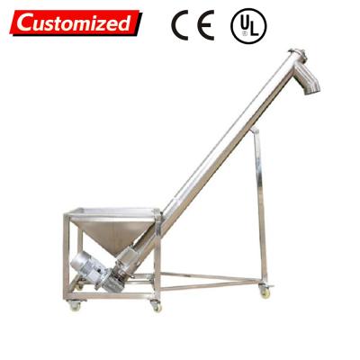 China Custom Stainless Steel Screw Conveyor 100mm Diameter Food Grade Corrosion Resistant Flexible for Seeds Grains Chemical Industry for sale