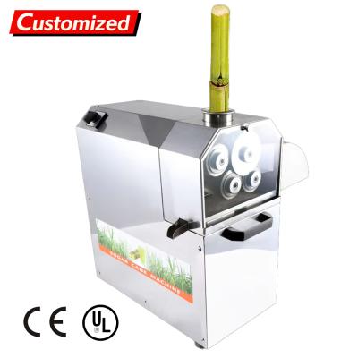 China Custom Commercial Electric Stainless Steel Sugarcane Juicer 750W 400KG/H Pulp Juice Separation for sale