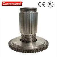 China Custom Splined Shaft and Pinion Shaft Carbon Alloy Steel 2-12 Segments for Industrial Machinery for sale