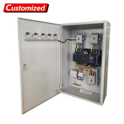 China Custom ATS Dual Power Supply Distribution Box IP65 220/380V 160A Cold-Rolled Steel for sale