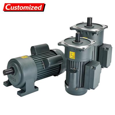 China Three Phase 115V 400W IE2 Helical Gear Reducer Motor with Variable Frequency Drive for sale