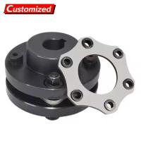 China Custom Flexible Diaphragm Coupling 2000 Nm Rated Torque 5000 RPM Torsionally Rigid for sale