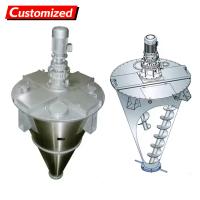 China Custom 50L SUS316L Stainless Steel Conical Screw Mixer 1.5kW for Chemical Powder Mixing for sale