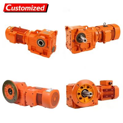 China Custom Coaxial Helical Gear Motor 380V 50Hz 2430 N.M Torque 0-180 RPM Output Speed for sale