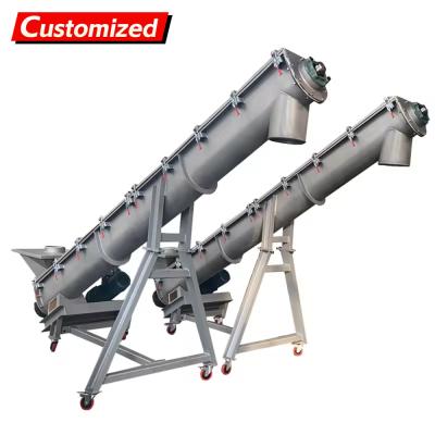 China Custom Stainless Steel Screw Auger Conveyor 380V U-Type for Industrial Sludge for sale