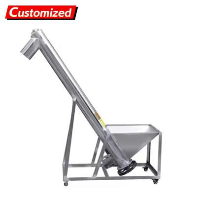 China Custom Food Grade Stainless Steel Screw Auger Feeder 2.2KW 220V with Variable Frequency Drive for sale