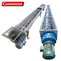 China Stainless Steel Shaftless Screw Conveyor 300mm Anti-Wrapping Easy Maintenance for sale