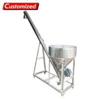 China Customized Stainless Steel Screw Conveyor with Hopper 110mm to 273mm for Food Grade Material Handling for sale