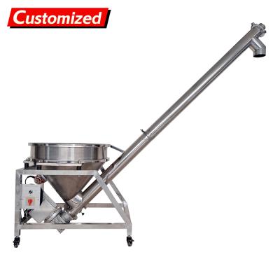 China Customizable 304 Stainless Steel Screw Conveyor Hopper 220V 380V for Powder Transport for sale