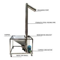 China Custom Stainless Steel Vertical Screw Conveyor 2m Height for Heat Resistant Material Lifting for sale
