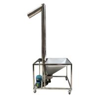 China Custom Stainless Steel Vertical Screw Conveyor 2m Height for Heat Resistant Material Lifting for sale