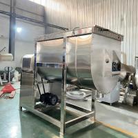 China Stainless Steel Horizontal Ribbon Mixer 100-500L Variable Speed Electric Heating Powder Blender for sale