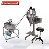 China Semi-Automatic Powder Filling Machine 5g-5000g ±1% Accuracy PLC Control Auger Filler for sale