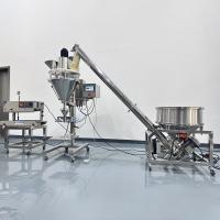 China Semi-Automatic Powder Filling Machine 5g-5000g ±1% Accuracy PLC Control Auger Filler for sale