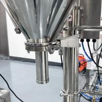 China Semi-Automatic Powder Filling Machine 5g-5000g ±1% Accuracy PLC Control Auger Filler for sale