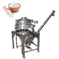China Custom Stainless Steel Screw Conveyor 110V 380V with Rotating Vibrating Screen for Grain Transport for sale