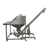 China Custom Stainless Steel Heat Resistant Screw Feeder 52L Hopper 380V for Flour Grains for sale