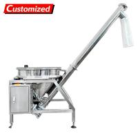 China Custom SUS304 Stainless Steel Auger Screw Feeder 380V 1.5KW Inclined Spiral Conveyor for Food Industry for sale