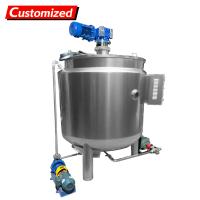 China Custom 200L 304/316 Stainless Steel Mixing Tank with Electric Heating for Food Chemical for sale