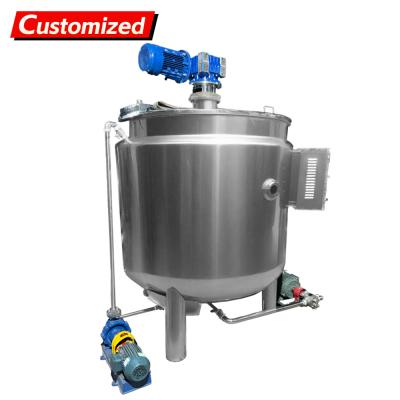 China Custom 200L 304/316 Stainless Steel Mixing Tank with Electric Heating for Food Chemical for sale
