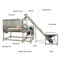 China Custom Sanitary Stainless Steel Horizontal Belt Mixer 500L 380V Variable Speed for sale