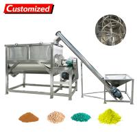 China Custom Sanitary Stainless Steel Horizontal Belt Mixer 500L 380V Variable Speed for sale