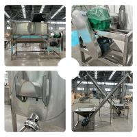 China Custom Sanitary Stainless Steel Horizontal Belt Mixer 500L 380V Variable Speed for sale