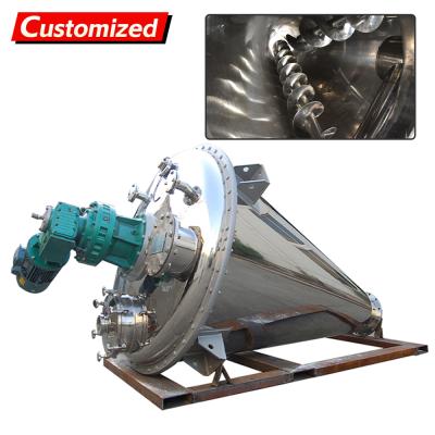 China Custom Stainless Steel Twin-Screw Mixer 0.1-20m³ with Wear-Resistant Alloy and Variable Speed Control for sale