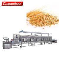 China Industrial Microwave Grain Dryer 30000W Continuous Drying and Sterilization Machine 13120mm for sale
