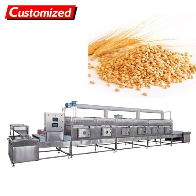 China Industrial Microwave Grain Dryer 30000W Continuous Drying and Sterilization Machine 13120mm for sale