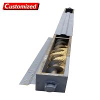 China Stainless Steel Screw Auger Conveyor 220V 2-4kW Adjustable Speed for Grain Feed Powder Granules for sale